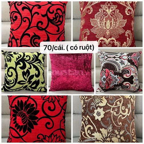 Gối Dựa Lưng Sofavải Bố Cao Cấp4545cm